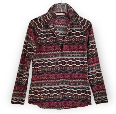 Woolrich Cozy Quarter Zip Ski Fleece Pullover Top Women Medium ...