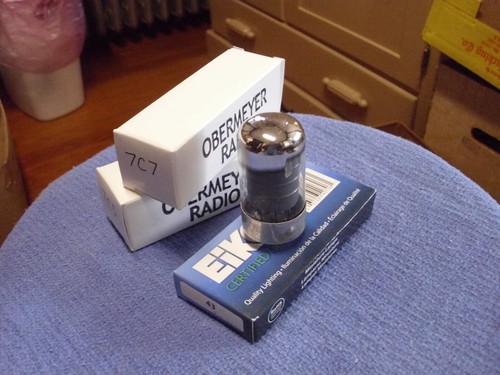 VINTAGE 7C7 (Loctal) Universal Pentode Vacuum Tube, HICKOK TESTED, GOOD ...