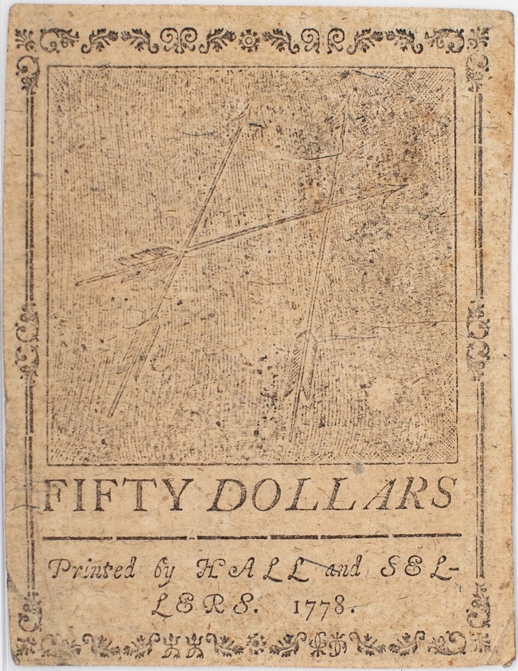Fr. CC-85, Sept 26, 1778, $50 Continental Currency, "Perennis", PMG 53 ...