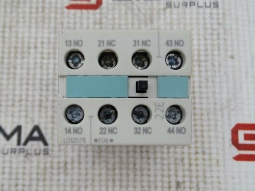 SIEMENS GB14048.5/50HZ 3RH1921-1HA22 AUXILIARY CONTACT (71871 - USED ...