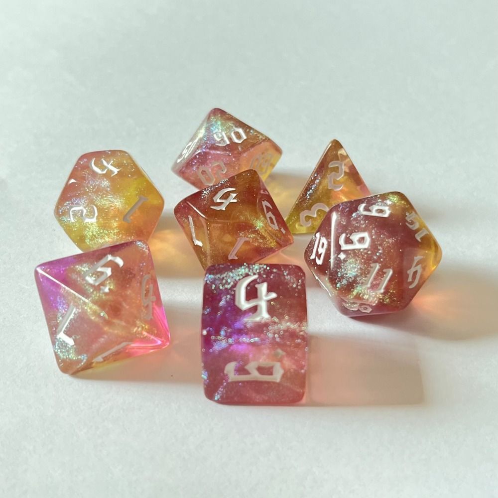7Pcs/set 7-Die Table Game DND Dice D4 D6 D8 D10 D12 D20 Game Dice TRPG DND | eBay