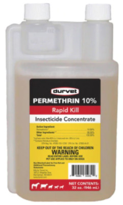Durvet Permethrin Rapid Kill 10% Insecticide Concentrate 8oz | eBay