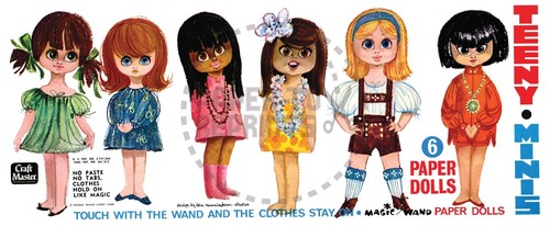 REPRINT - TEENY-MINIS - VINTAGE PAPER DOLL REPRODUCTION POSTER SIZE | eBay