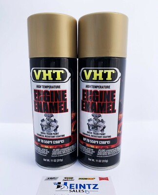 VHT SP132 Engine Enamel High Heat Coating, Drive Train Paint, Gold (2 ...