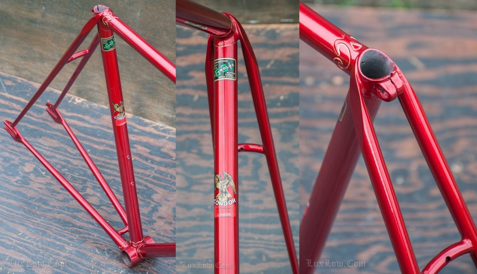 Vintage 56cm Condor Track Bike FRAME FORK 531 Reynolds Steel Bill ...