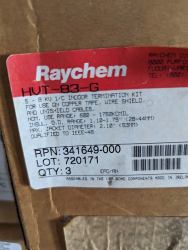 Raychem HVT-83-G Voltage Termination Kit for sale online | eBay