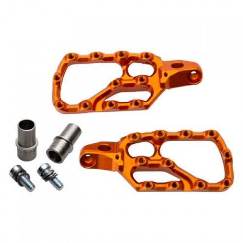Fastway Motorcycle Foot Pegs Kit Orange 2103420006 | eBay