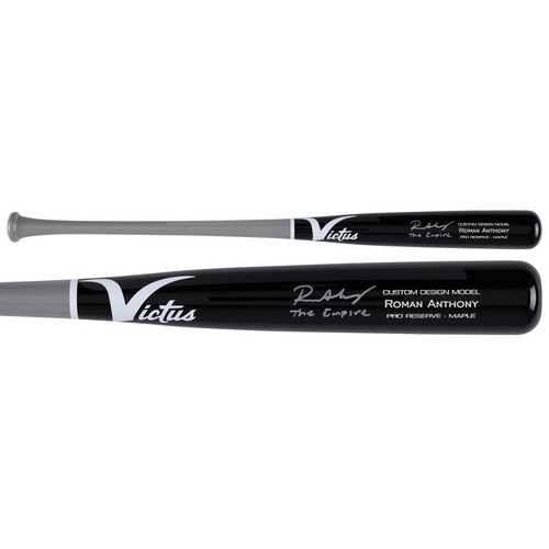 Roman Anthony Boston Red Sox Signed Victus Game Model Bat with "The ...