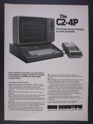 1978 Ohio Scientific Challenger II C2-4P Mod 2 Computer vintage print ...