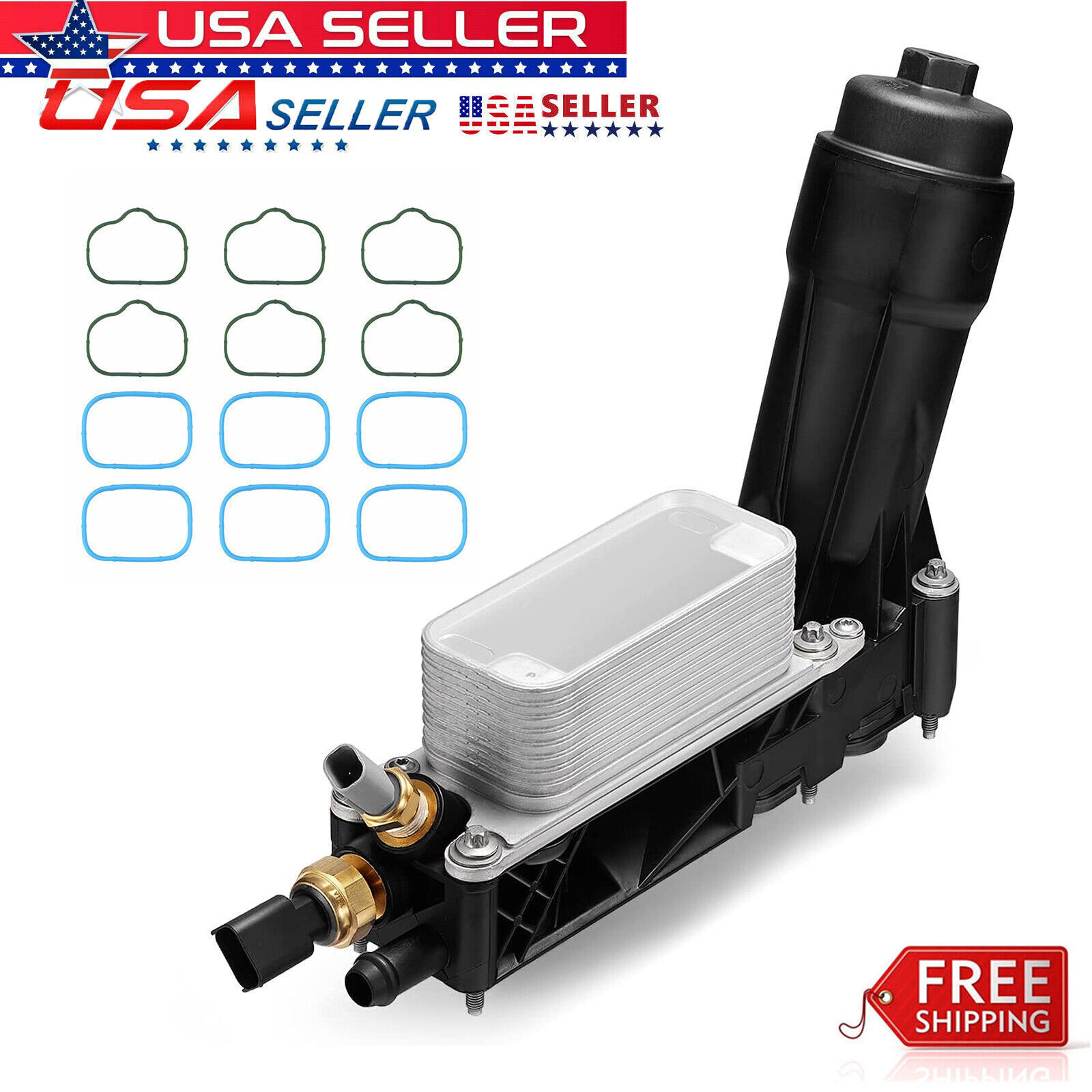 Engine Oil Cooler Assembly Oil Cooler For 2011-2013 Chrysler Dodge Jeep ...