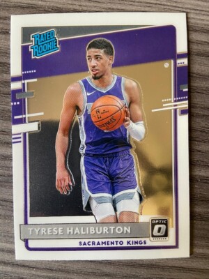 Tyrese Haliburton 2020-21 Donruss Optic Rated Rookie Basketball Card RC ...