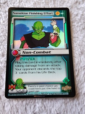 DBZ Dragon Ball Z FOIL Namekian Finishing Effort 62 CCG Unlimited ...
