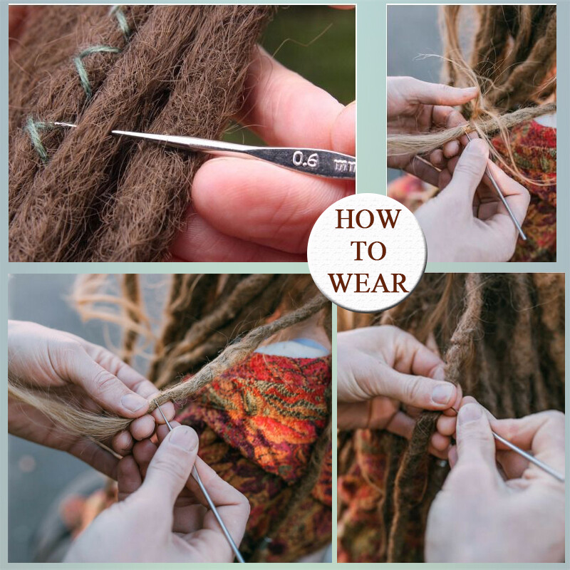 Full Head Dread Lock Crochet Faux Dreadlocks Hair Extensions Short Long ...