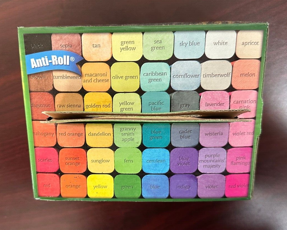 CRAYOLA WASHABLE SIDEWALK CHALK -48 ASSORTED COLORS NEW | eBay