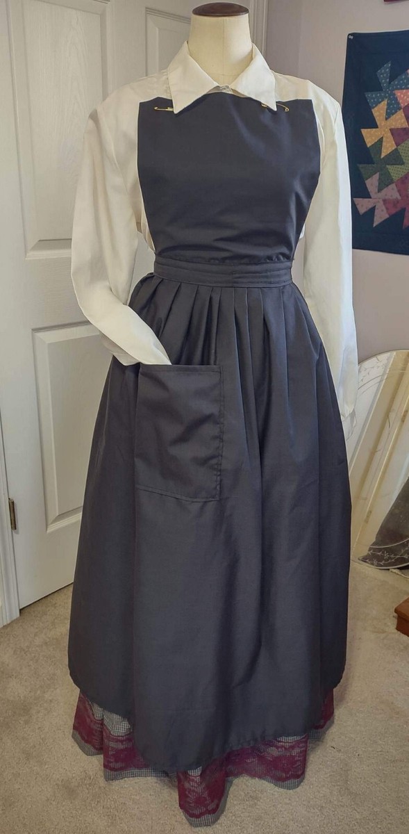 Victorian Pinafore Apron Dress Designing A Regency Apron/ No Pattern