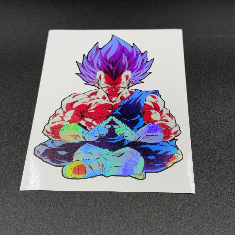 Dragon Ball Vegeta Ultra Ego Rage Holographic Sticker | eBay