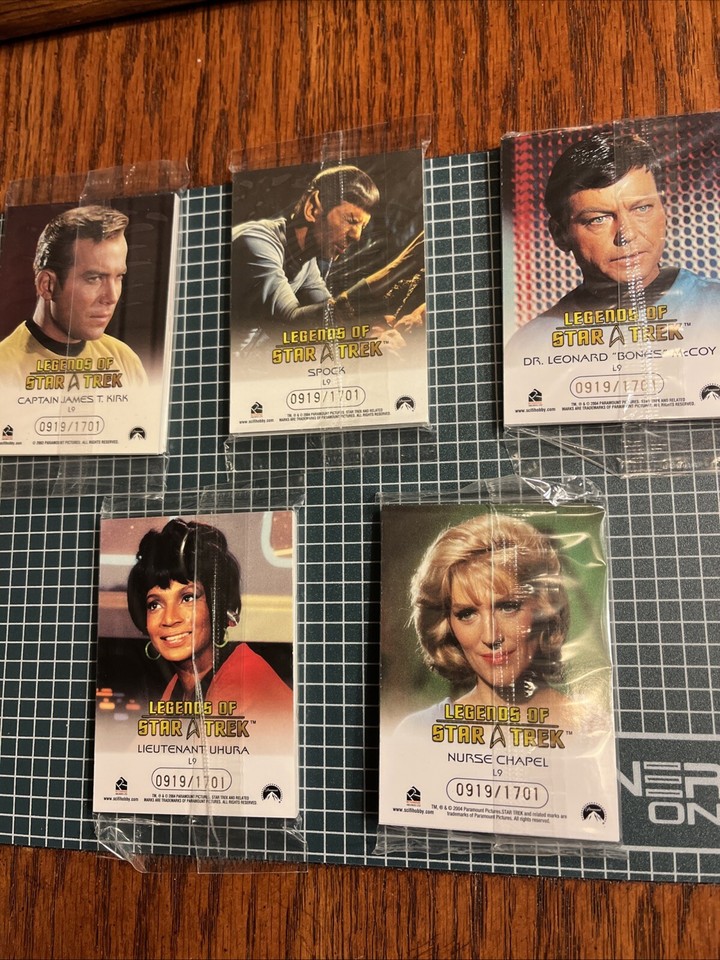 SALE $125 OFF--Legends Of Star Trek 0919/1701 Kirk, Spock, McCoy, and more Cards | eBay