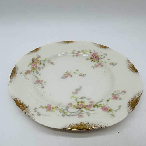 Warwick China OLD ABBEY PINK ROSES Luncheon Plate Ca 1949 | eBay