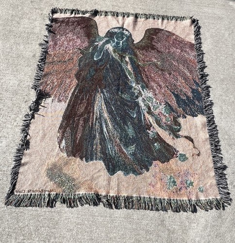 Mary Baxter St. Clair Messenger of Love Angel Tapestry Throw Blanket ...