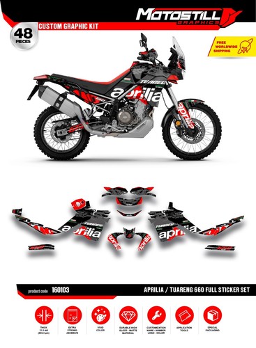 APRILIA TUAREG 660 GRAPHIC STICKER SET - DECAL KIT | eBay
