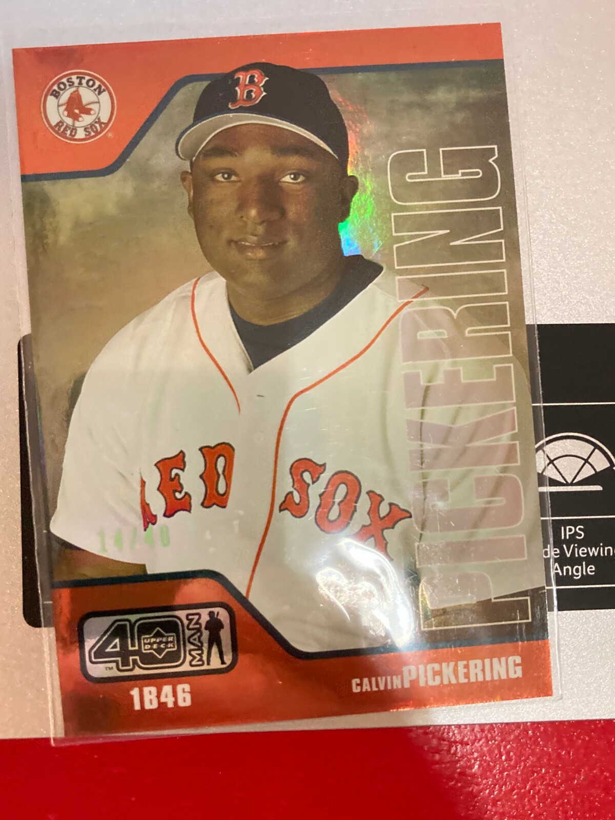 2002 Upper Deck 40-Man Electric Rainbow #295 Calvin Pickering/40/Red ...