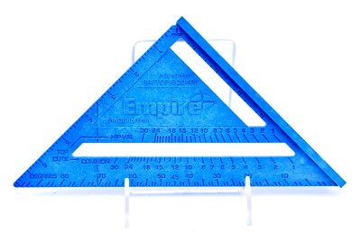 Rafter Square Drafting Triangle, 7"polycast,Blue,Plastic,Empire,Vintage ...