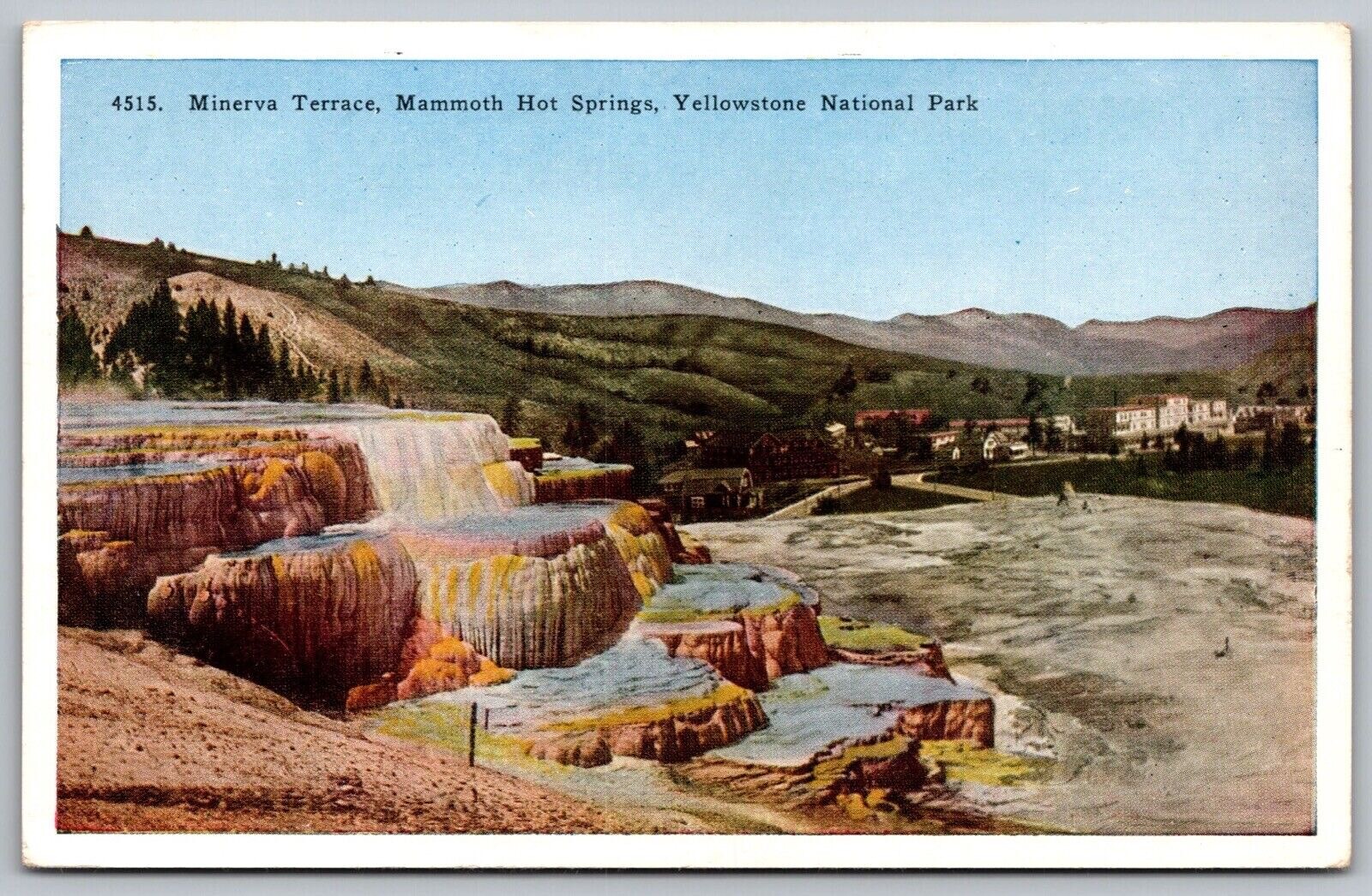 Minerva Terrace Mammoth Hot Springs Yellowstone National Park VTG UNP ...