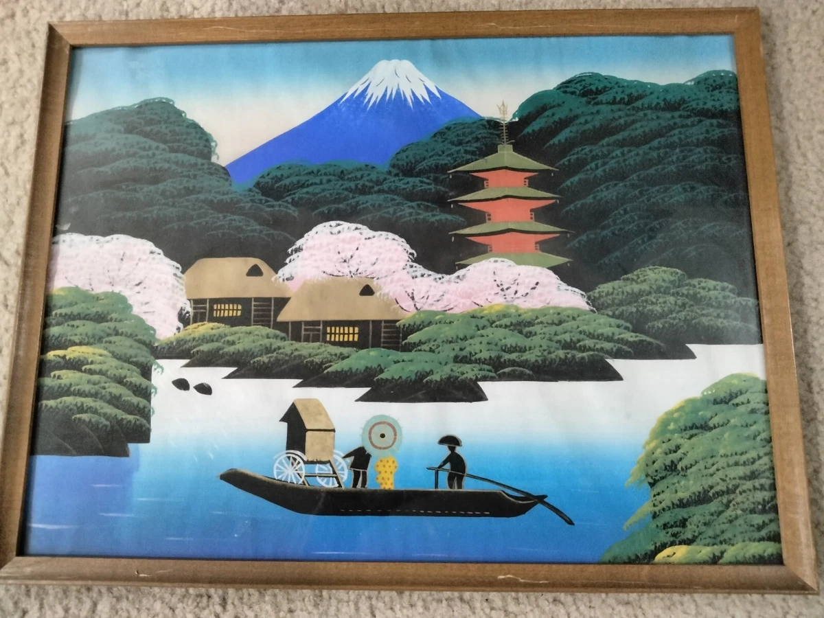 Japanese Volcano Painting