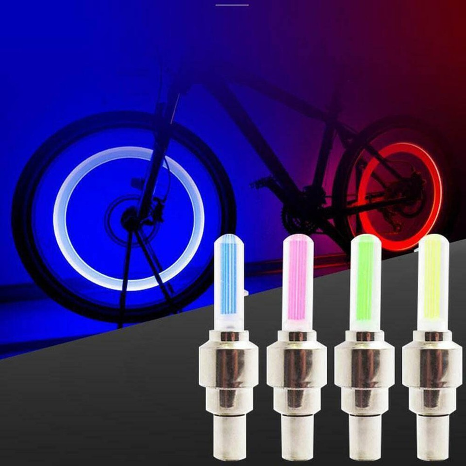 Valve Stem LED CAP for Bike Bicycle Car Motorcycle Wheel Tire Light ...