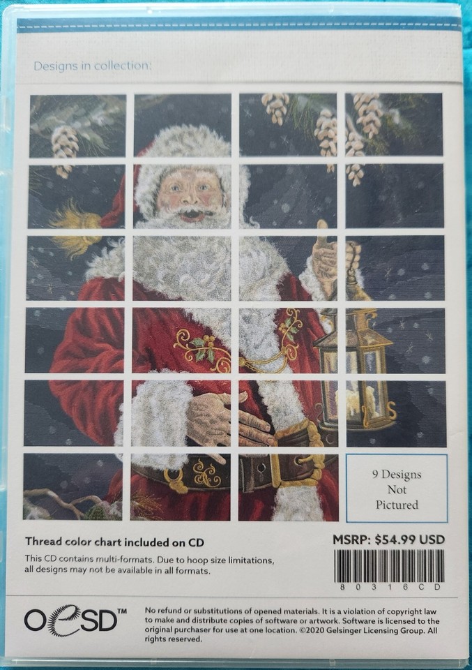 OESD ENCHANTED SANTA Collection No 80316 | eBay