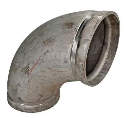 Victaulic 410-SS Stainless 4" Schedule 10 90-Degree Elbow Grooved Pipe ...