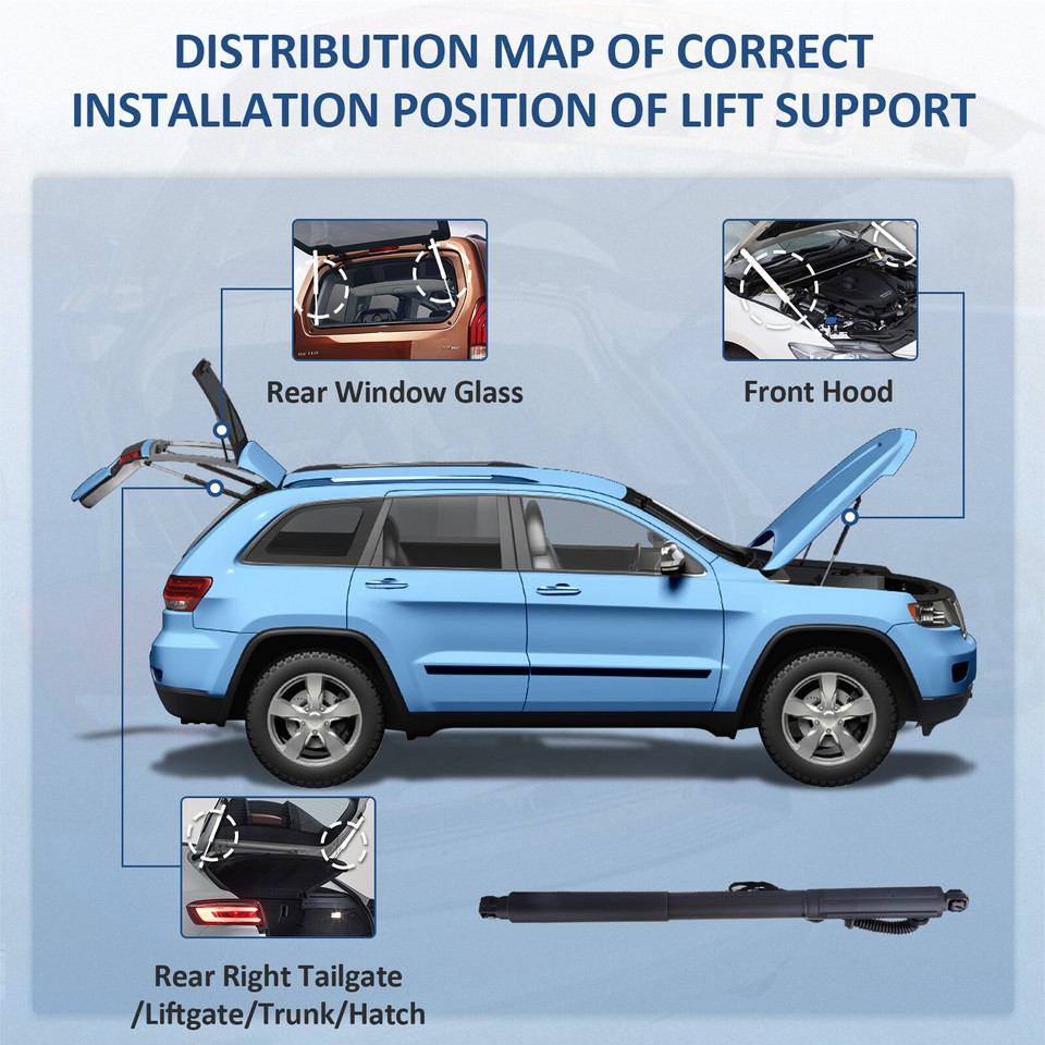 For 2007-2013 BMW X5 Rear Right Liftgate Power Lift Supports Shocks ...