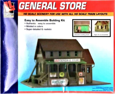 HO Scale Walthers Life-Like 433-1351 General Store Building Kit | eBay
