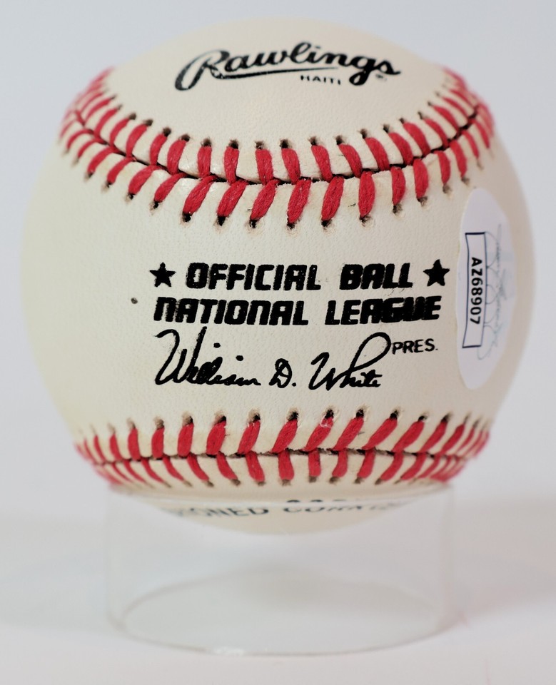 David Justice Autographed Official National League Baseball JSA COA | eBay