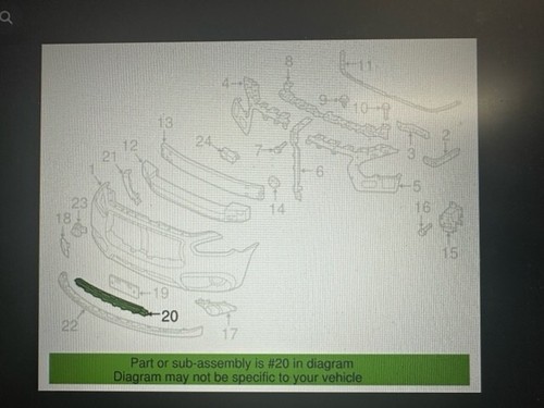 62074-3JA0A Nissan OEM Genuine MOULDING-FRONT BUMPER,RH | eBay