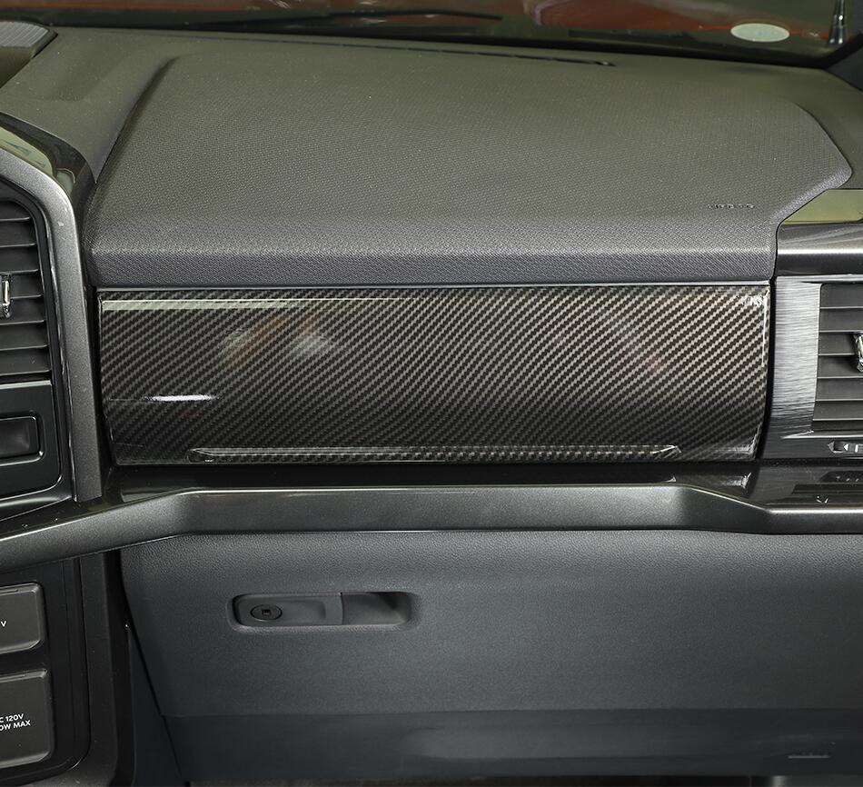 For 2021-2024 Ford F150 F-150 Carbon Fiber Co-pilot Front Storage Box ...