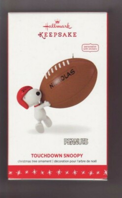 2016 TOUCHDOWN SNOOPY Hallmark Keepsake Ornament NIB | eBay