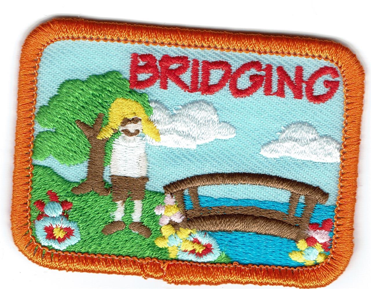 Girl Brownie BRIDGING Ceremony Fun Patches Crests Badges GUIDES SCOUT ...