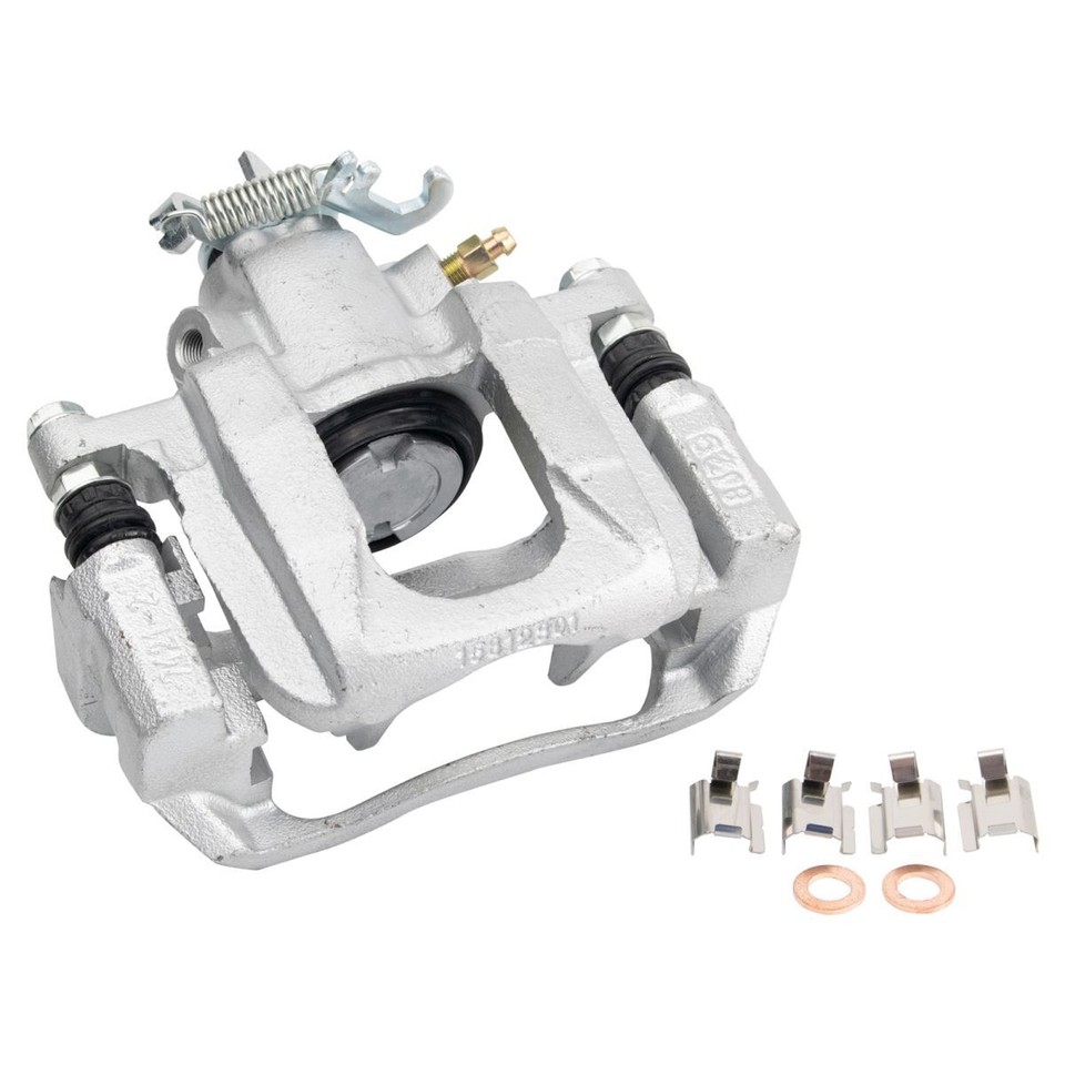 Rear Metallic Brake Pad Coated Rotor & Caliper Kit for Chrysler Dodge ...