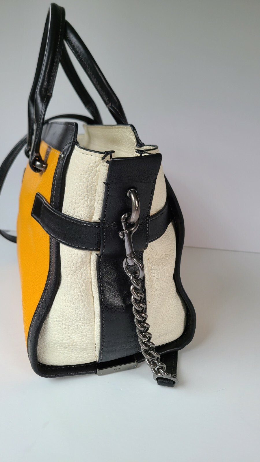 COACH Swagger Colorblock Pebbled Leather Satchel Cros… - Gem