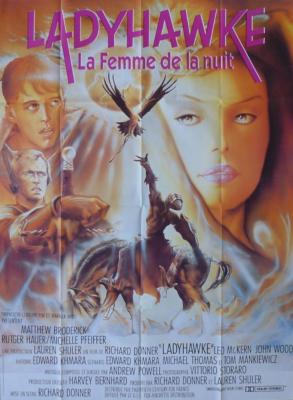 LADYHAWKE - PFEIFFER / BRODERICK / HAUER / KNIGHT - ORIGINAL LARGE ...