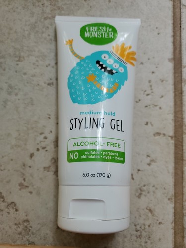 Fresh Monster Kids Hair Styling Gel, Medium Hold Alcohol-Free, Natural ...