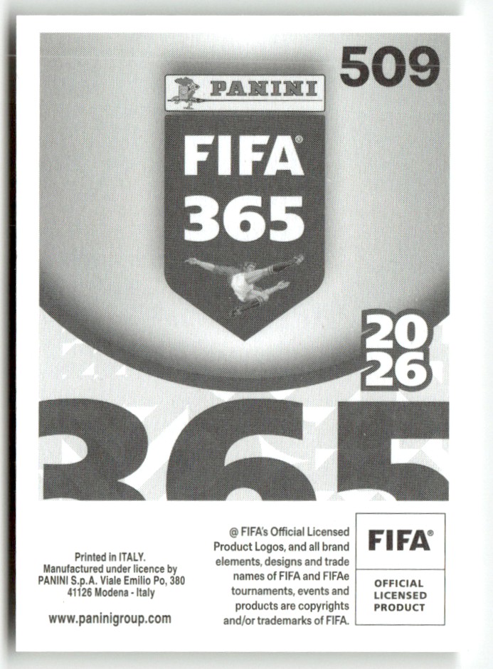 Panini FIFA 365 2026 Autocollant N° 509 Vini Jr. Real Madrid CF | eBay