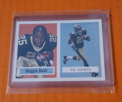 REGGIE BUSH 2006 TOPPS TURN BACK THE CLOCK FOOTBALL CARD # 9/22 Rookie ...