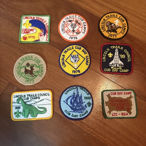 Lincoln Trails Cub Camps Brown Tan Border Boy Scouts BSA Day Camp Patch ...