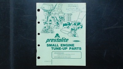 Prestolite Small Engine Tune-Up Parts Catalog PP-500-674 1974 Guide ...