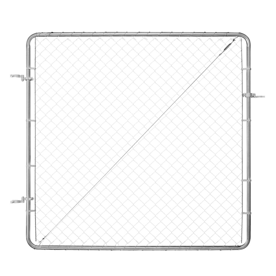 Chain Link Fence Gate Fit 3x4 ft Fence Gate Adjustable Post Not ...