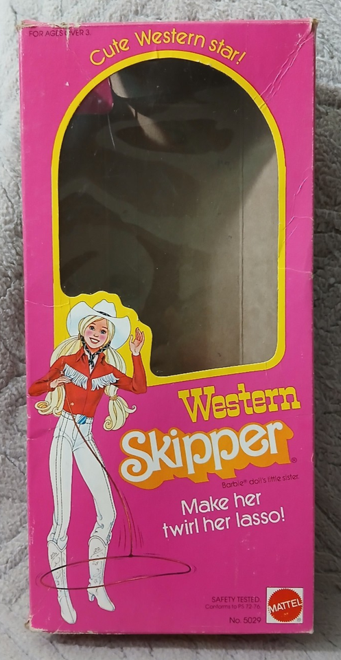Vintage 1981 Mattel Western Skipper Doll w/Outfit Lasso Manual in ...