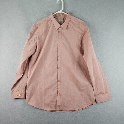 Chef Works Urban Collection Shirt Mens Large Pink Long Sleeve Cooking ...