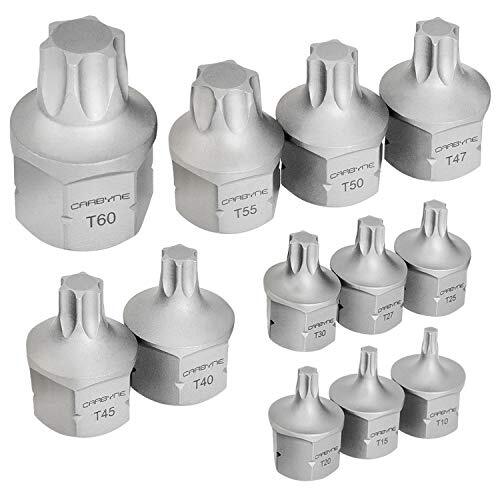 Super Short Low Profile Torx Bit Socket Set 12 Pieces | T10 To T60 ...